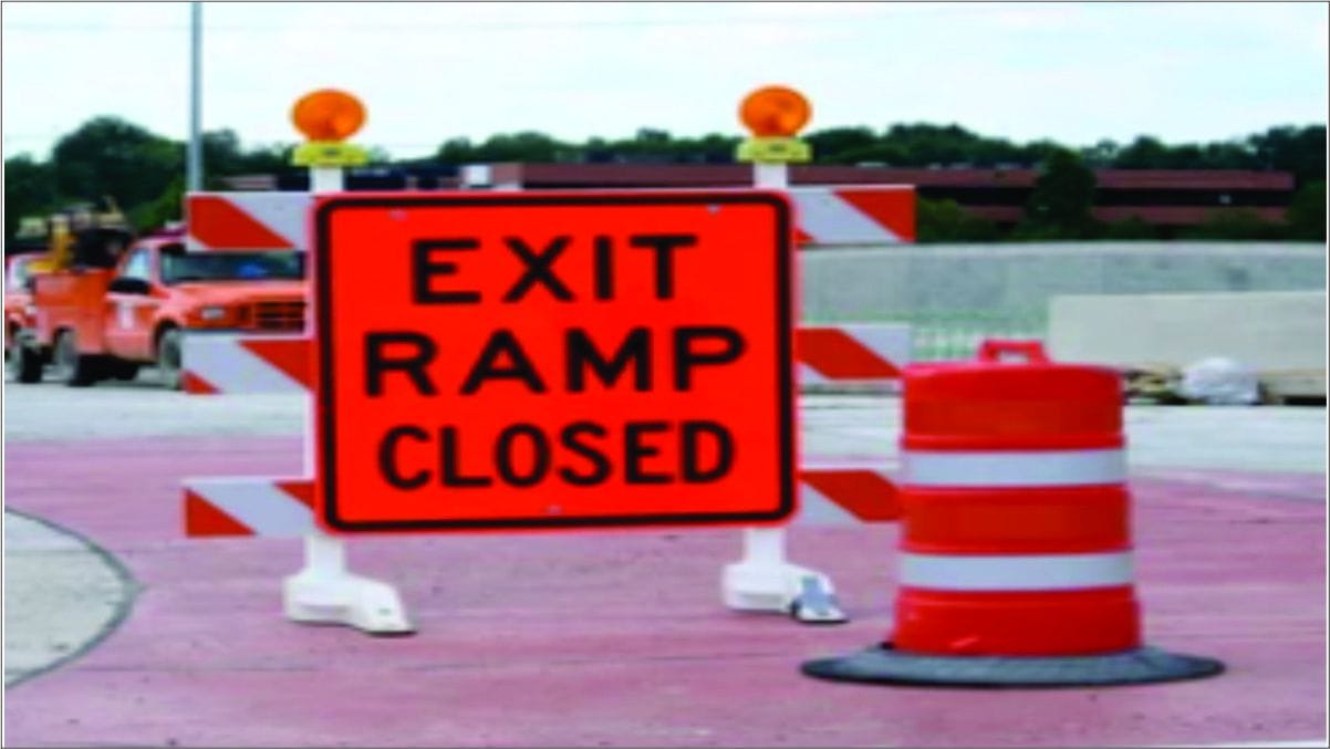 Exit ramp from I-29 to 92 closed