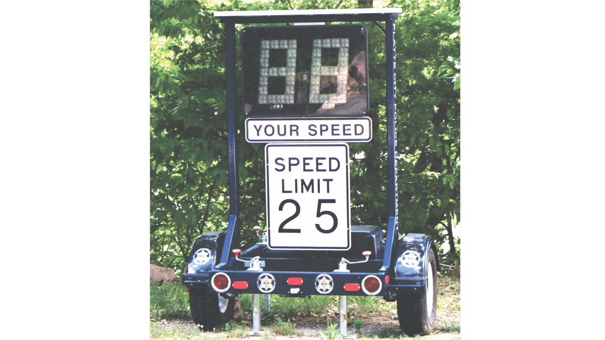Roadside speed trailer is a useful tool